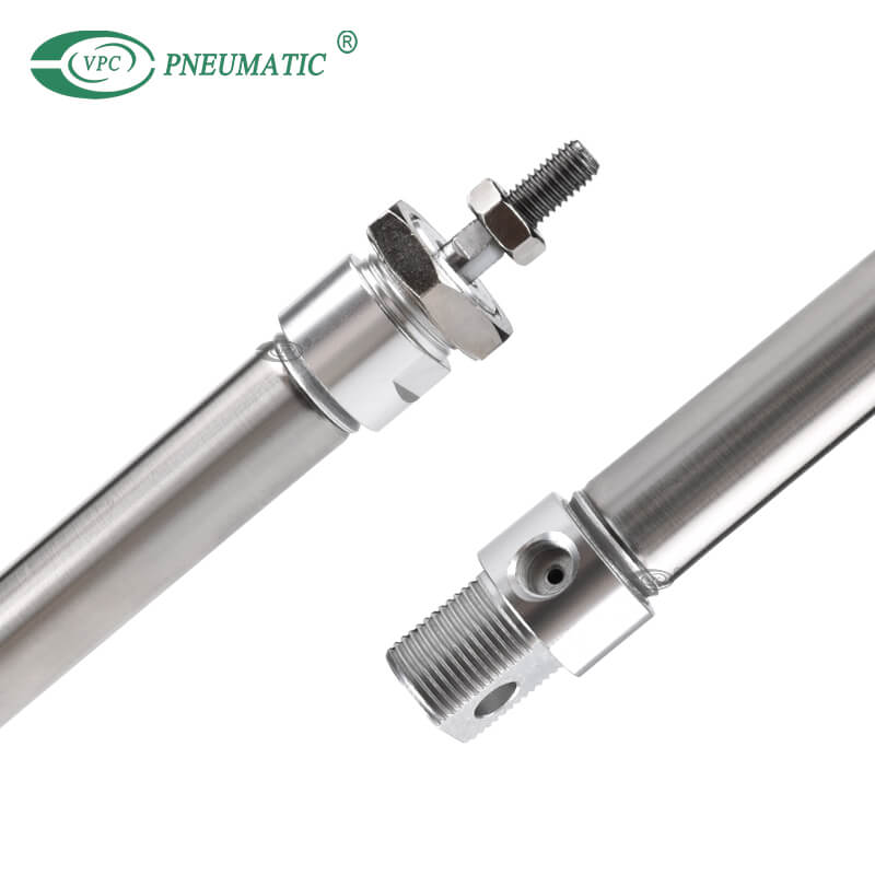 Mini cilindro de acero inoxidable de la serie MA, tipo de cola giratoria: compre cilindros ...